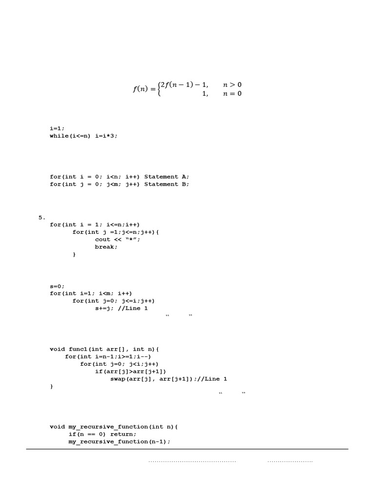 (HK232) Dsa - Midterm - Back | PDF | Queue (Abstract Data Type) | Software Engineering