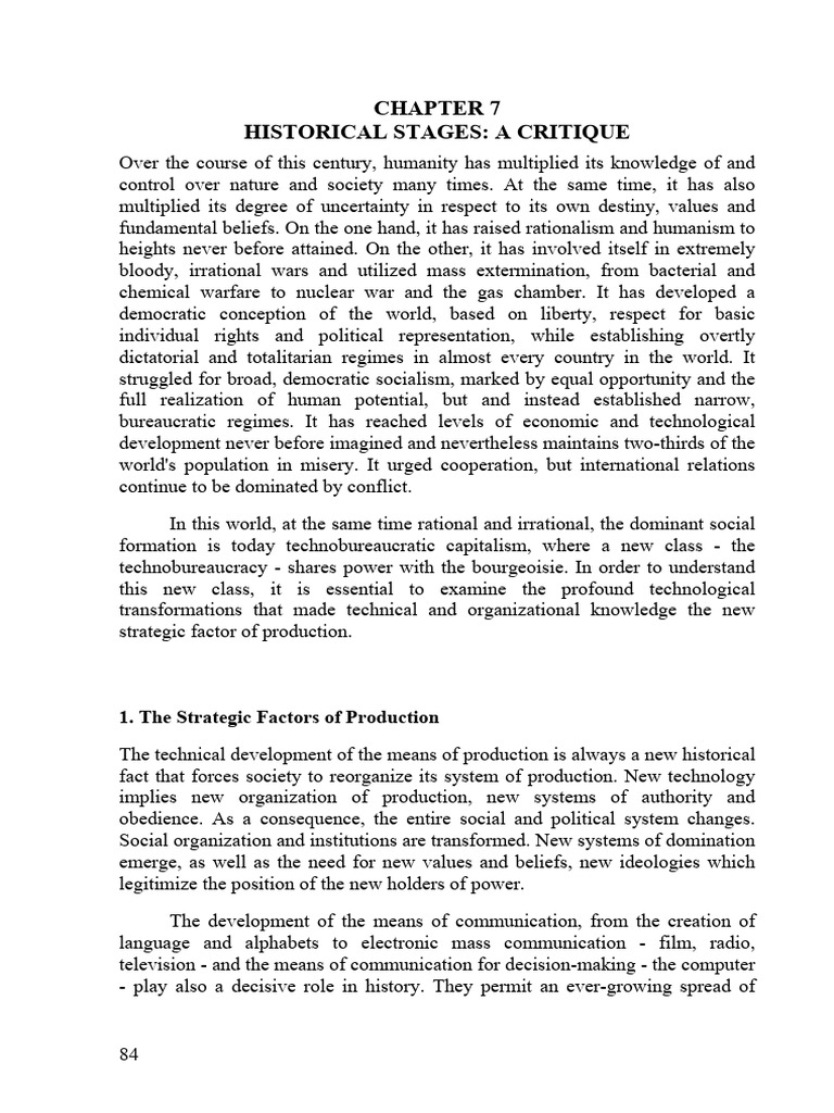 Historical Stages of Production Critique | PDF | Capitalism | Socialism
