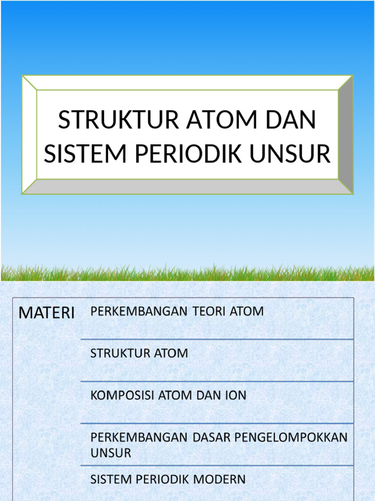 Bab 2 - Struktur Atom dan Sistem Periodik Unsur | PDF