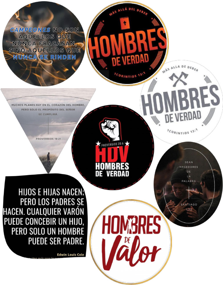 Stickers Hombria 8cm | PDF