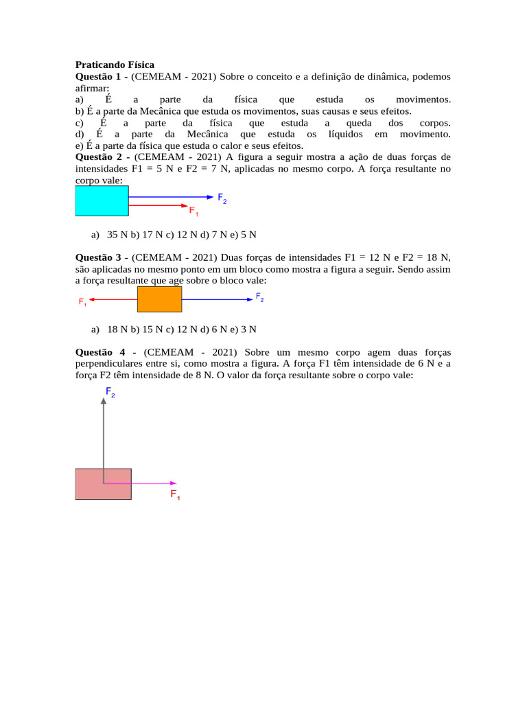 Praticando Física | PDF
