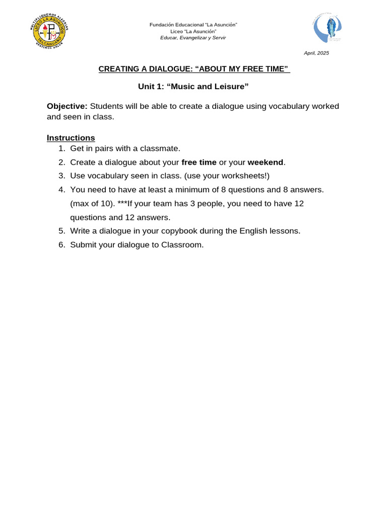 7TH Graders Instructions Dialogue | PDF