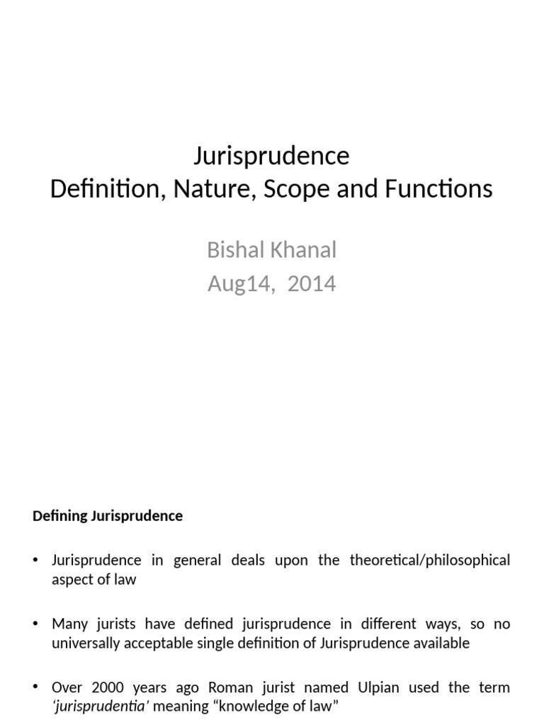 2 Juris Definition and Nature - Updated | PDF | Jurisprudence | Science