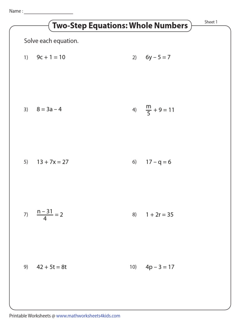 Whole Numbers 1 | PDF