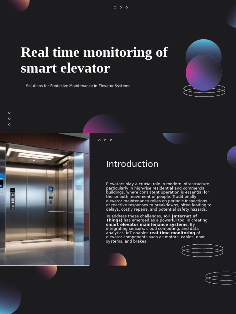Smart Elevator Management | PDF | Internet Of Things | Elevator