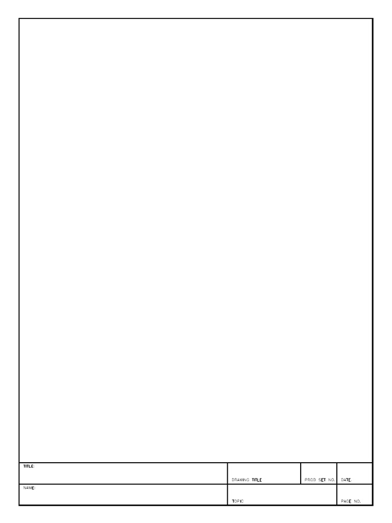 Title Block-A4 Template-A4 Vertical | PDF