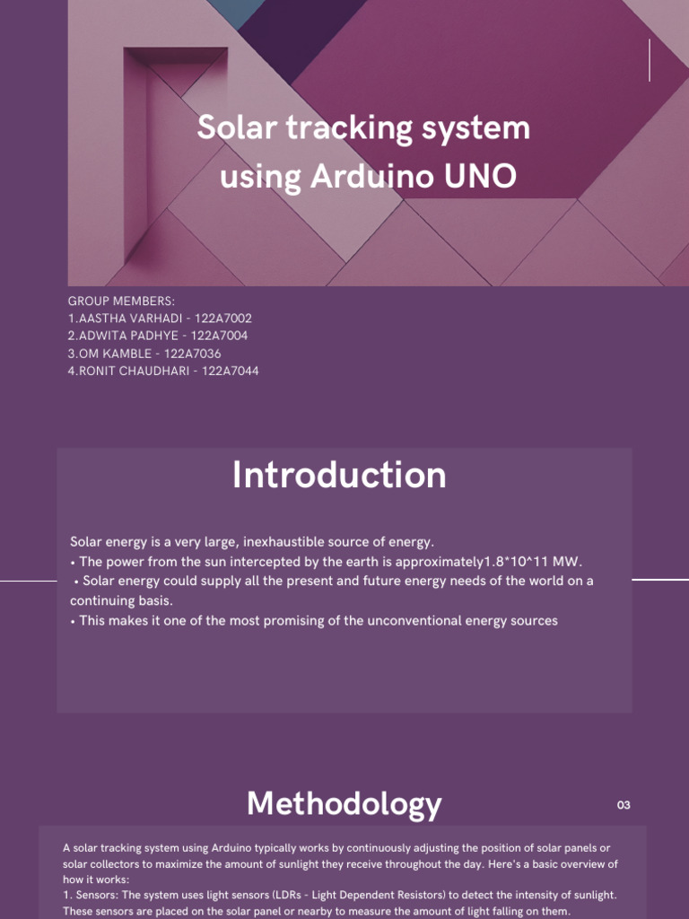 Solar Tracking System | PDF | Solar Panel | Arduino