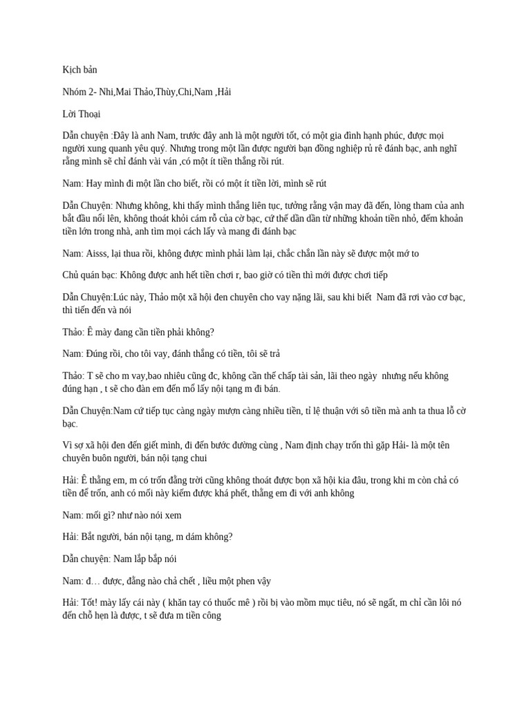 Kịch bản gdkt-pl | PDF