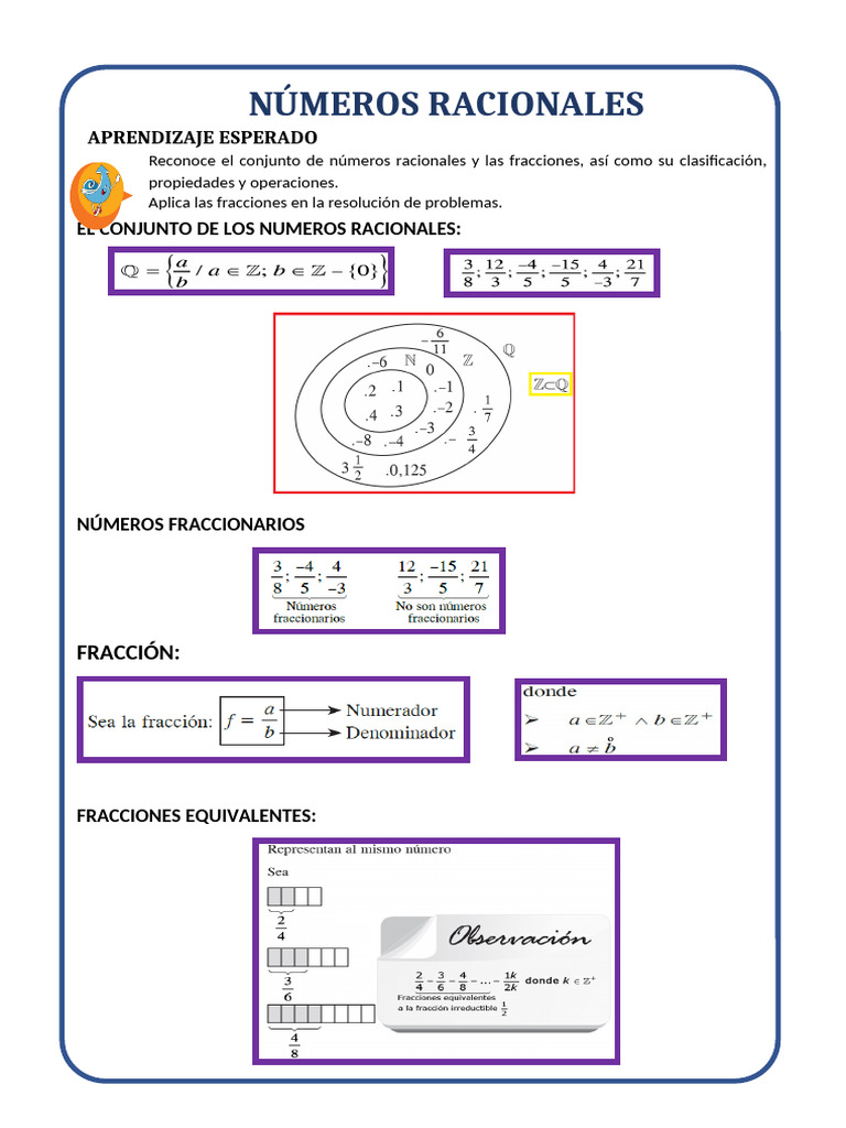 El Conjunto de Los Numeros Racionales | PDF
