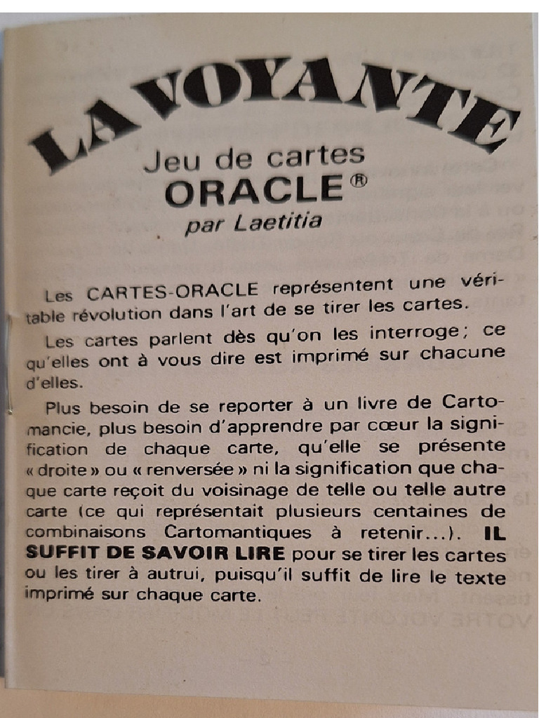 Oracle Laetitia | PDF