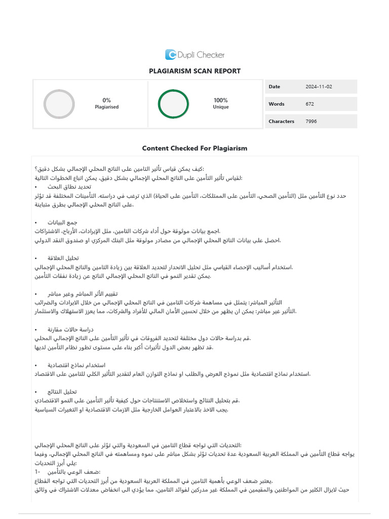 Duplichecker Plagiarism Report | PDF