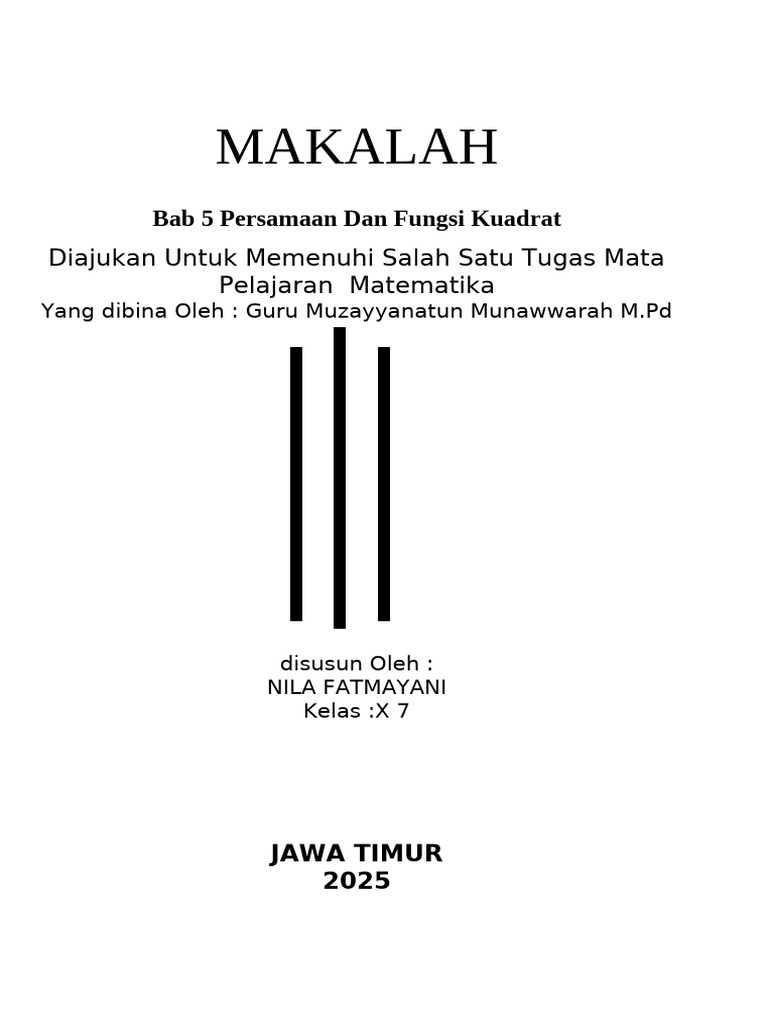 PERSAMAAN_DAN_FUNGSI_KUADRAT_2_DAFTAR_IS | PDF