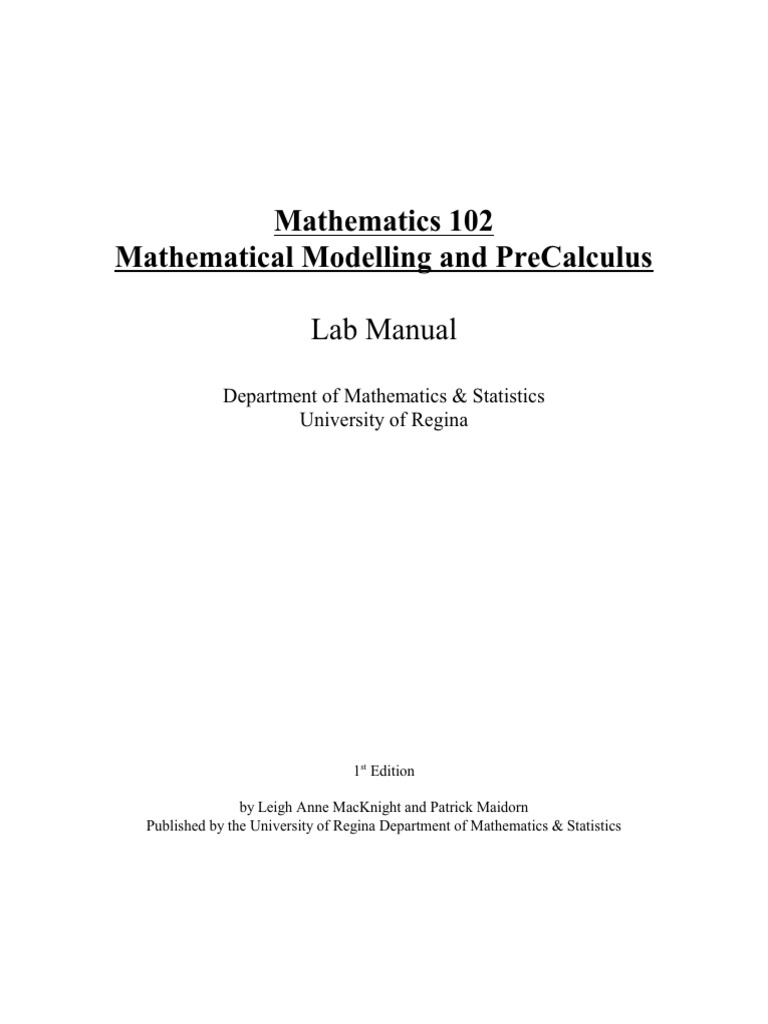 m102labmanual1sted | PDF | Area | Line (Geometry)