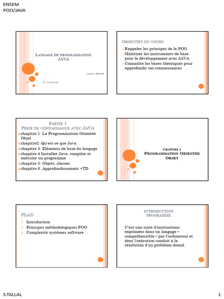 Slides_java__2025_c | PDF | Java (Langage de programmation) | Java (technique)
