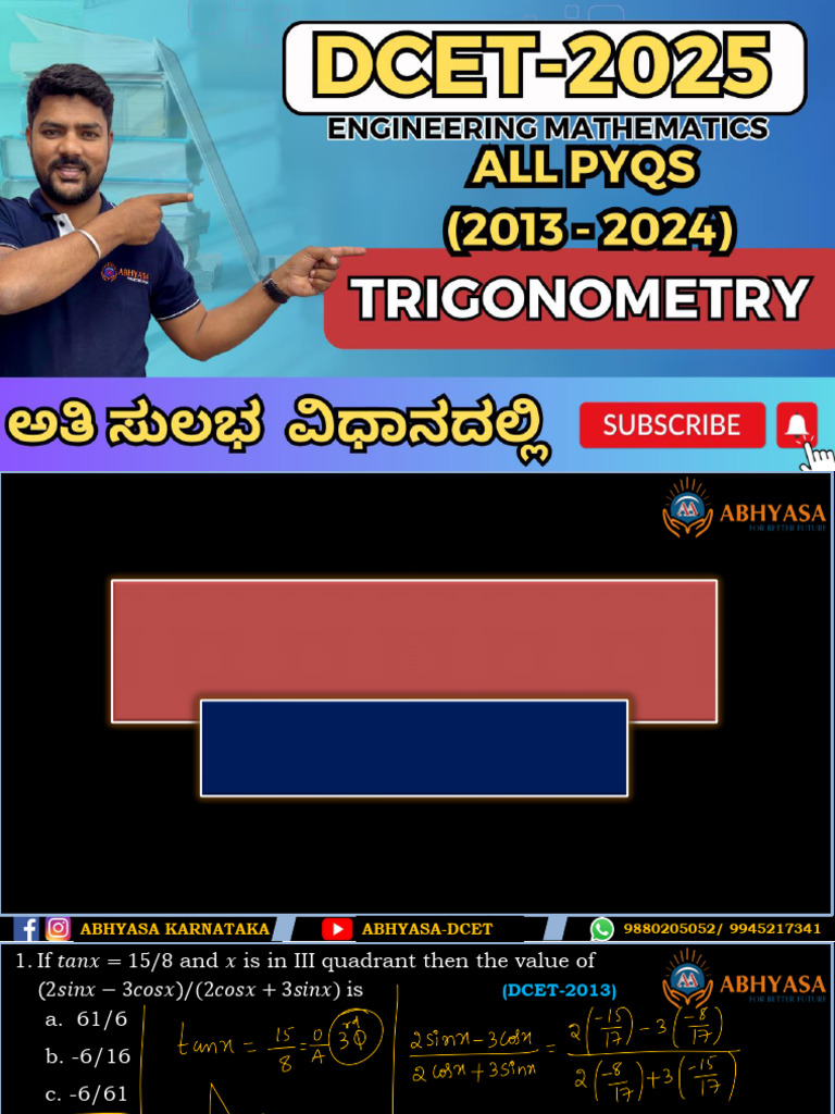 Trigonometry All Pyqs (2013-2024) | PDF | Trigonometry | Triangle Geometry