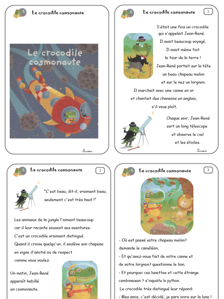 Jean-René, le crocodile cosmonaute | PDF