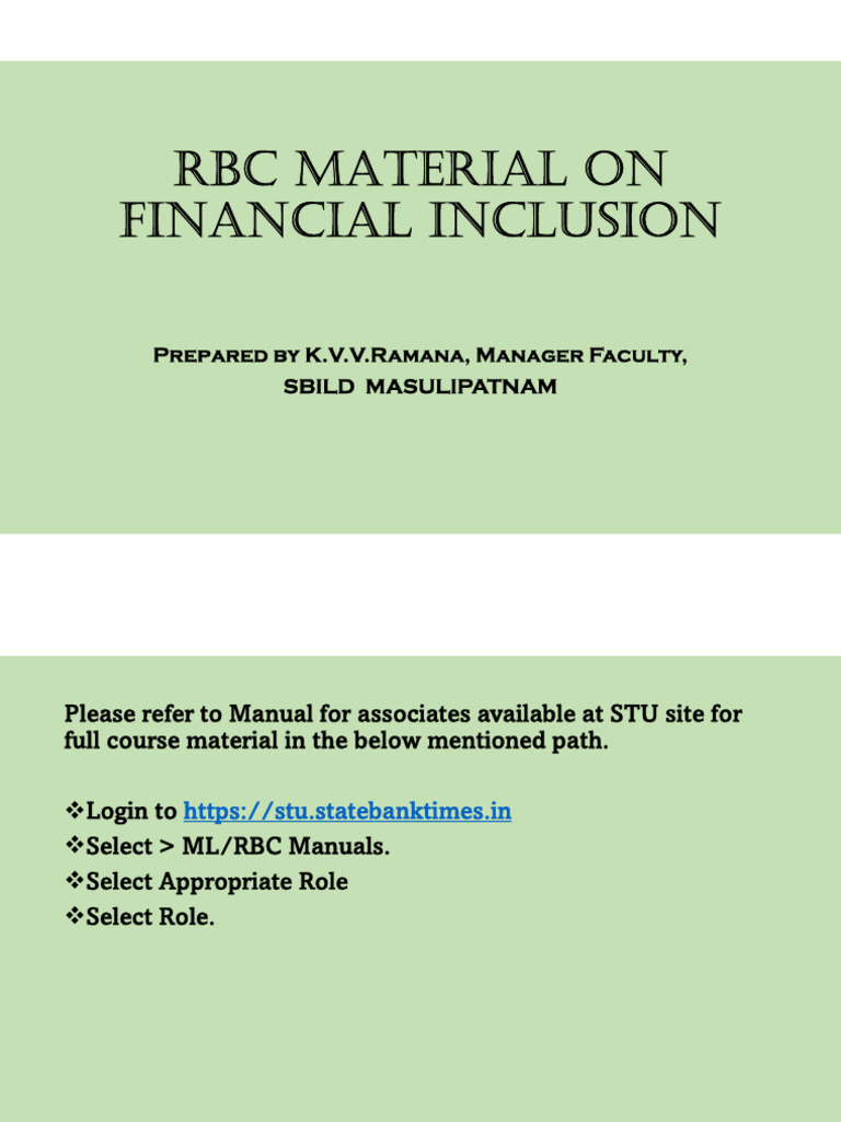 RBC Material On FI | PDF | Banks | Debit Card