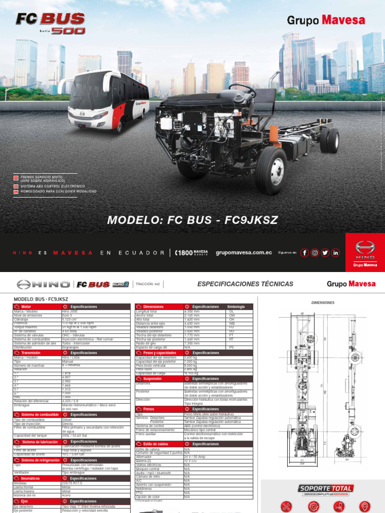 FT Bus FC9JKSZ-1 | PDF | Partes de vehículo | Vehículos terrestres