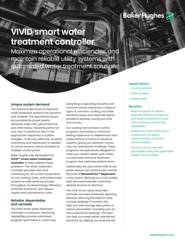Vivid Smart Water Treatment Controller SLSH | PDF | Water Treatment ...