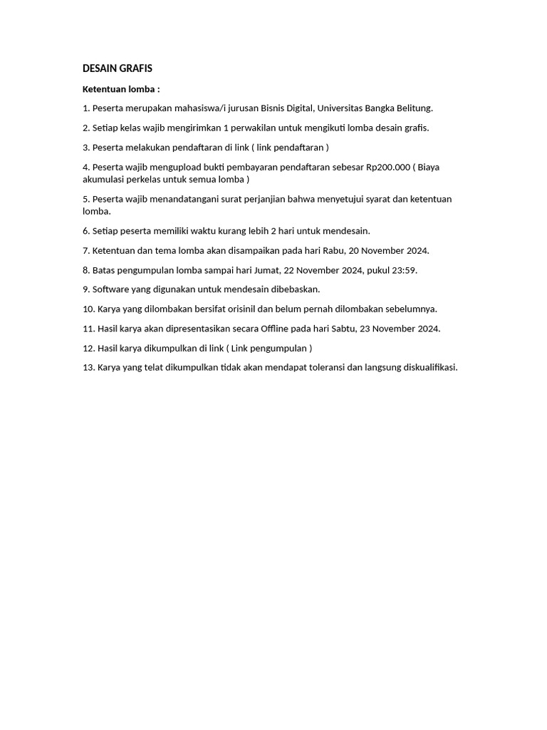 JUKNIS LOMBA DESAIN GRAFIS DIGIFEST | PDF