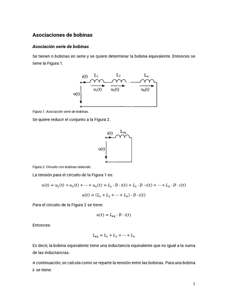FT19_asociaciones de bobinas | PDF | Inductor | Cantidades fisicas