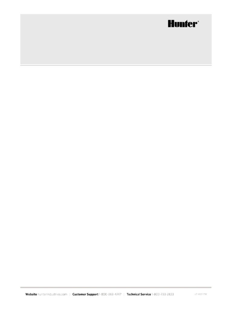 901-708 - Hunter Industries - Node Controller - NODE-X00 | PDF