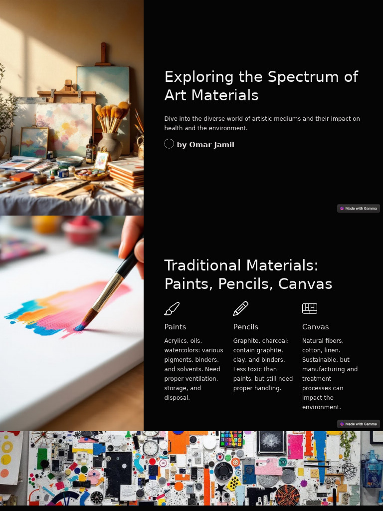 Exploring The Spectrum of Art Materials | PDF | Paint | Recycling