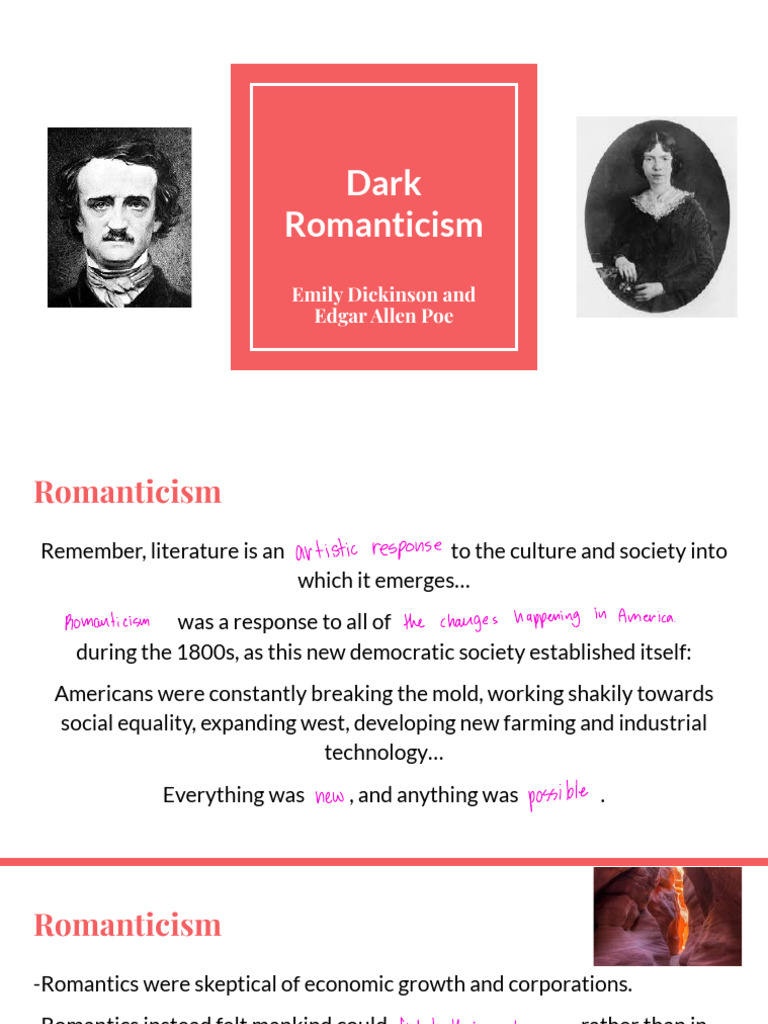 2025 Dark Romanticism Student Notes 2 | PDF | Romanticism