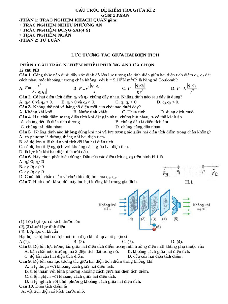 ĐỀ CƯƠNG ÔN TẬP GK2-11-HS | PDF