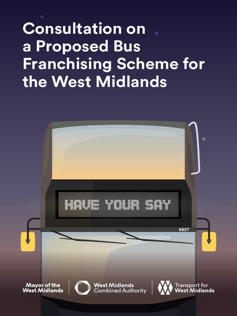 West Midlands Bus Franchising Full Consultation Document V5 | PDF | Public Transport | Bus