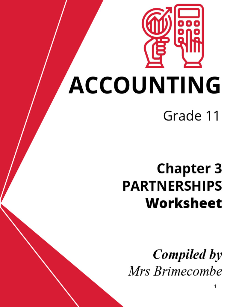Gr11 Partnerships Worksheet | PDF | Debits And Credits | Partnership