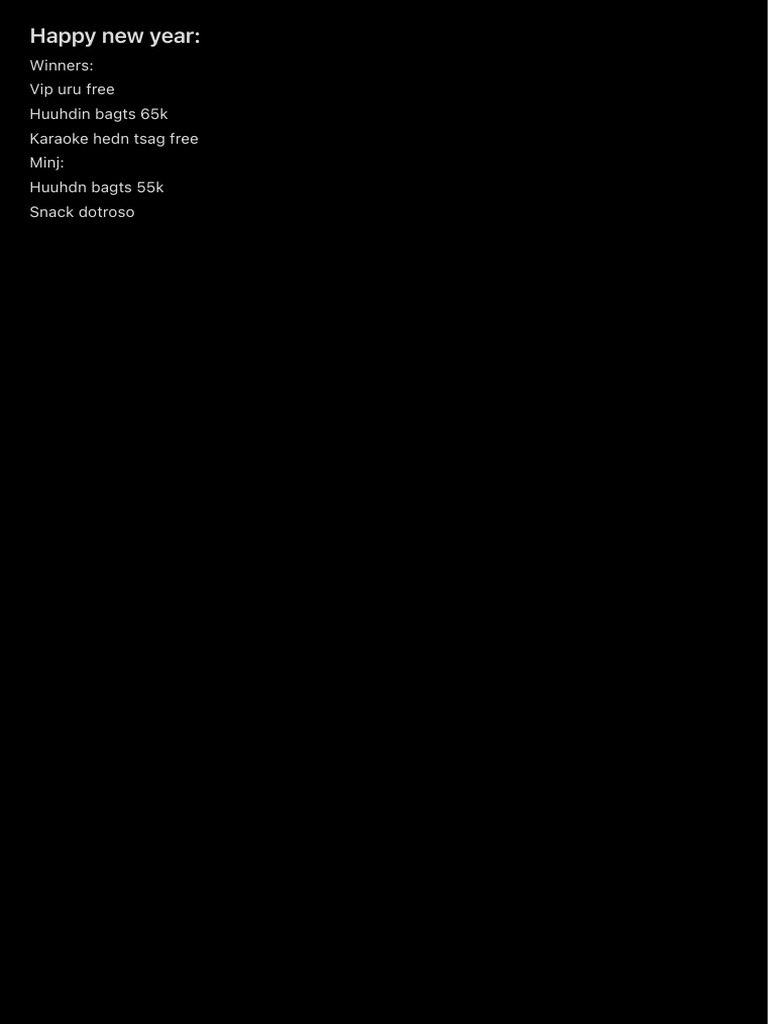 Happy New Year | PDF