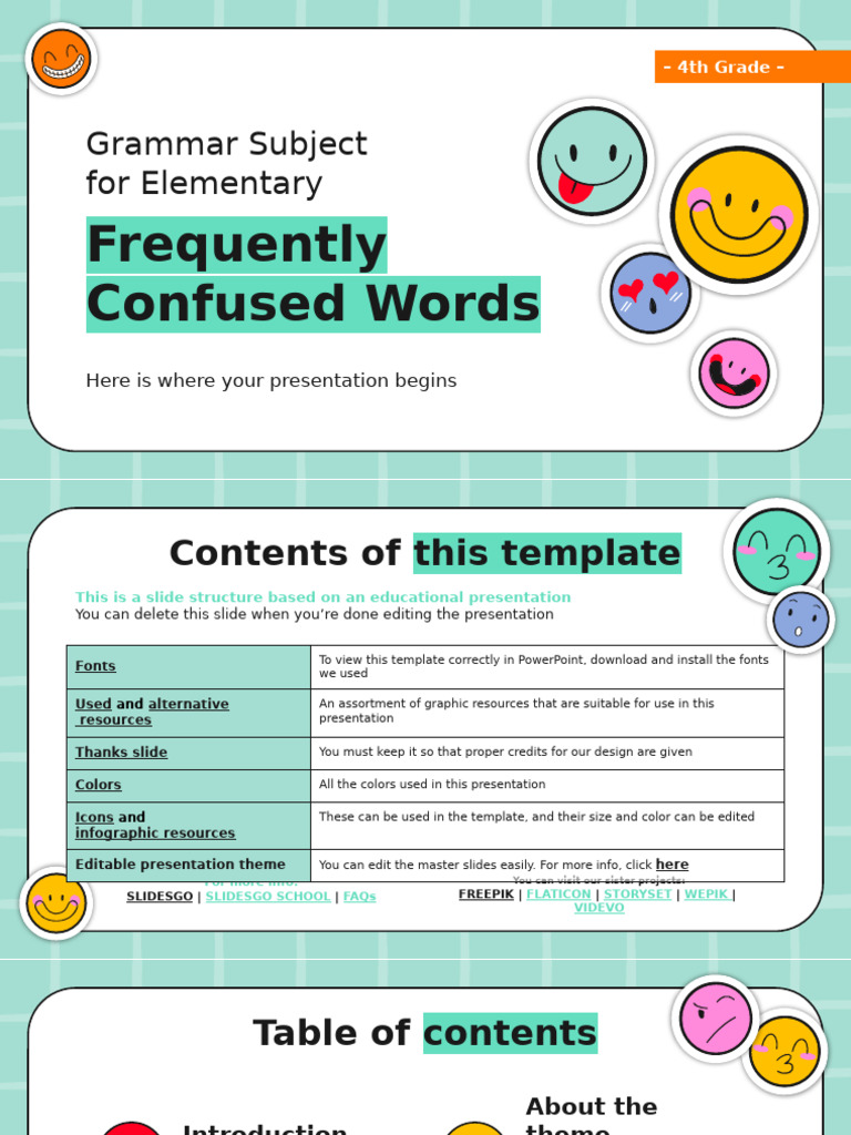 Confused Words for 4th Graders | PDF | Planets | Solar System