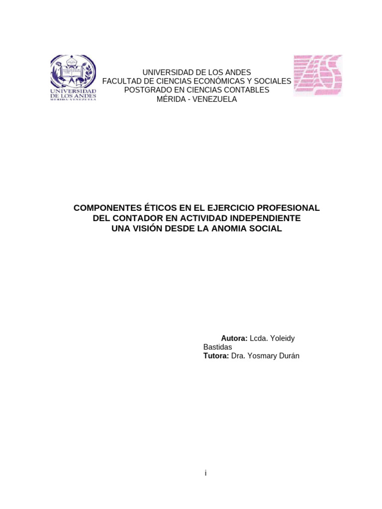 TEG Yoleidy Yoselin Bastidas Peña Noviembre 2024 PRESENTADA | PDF ...