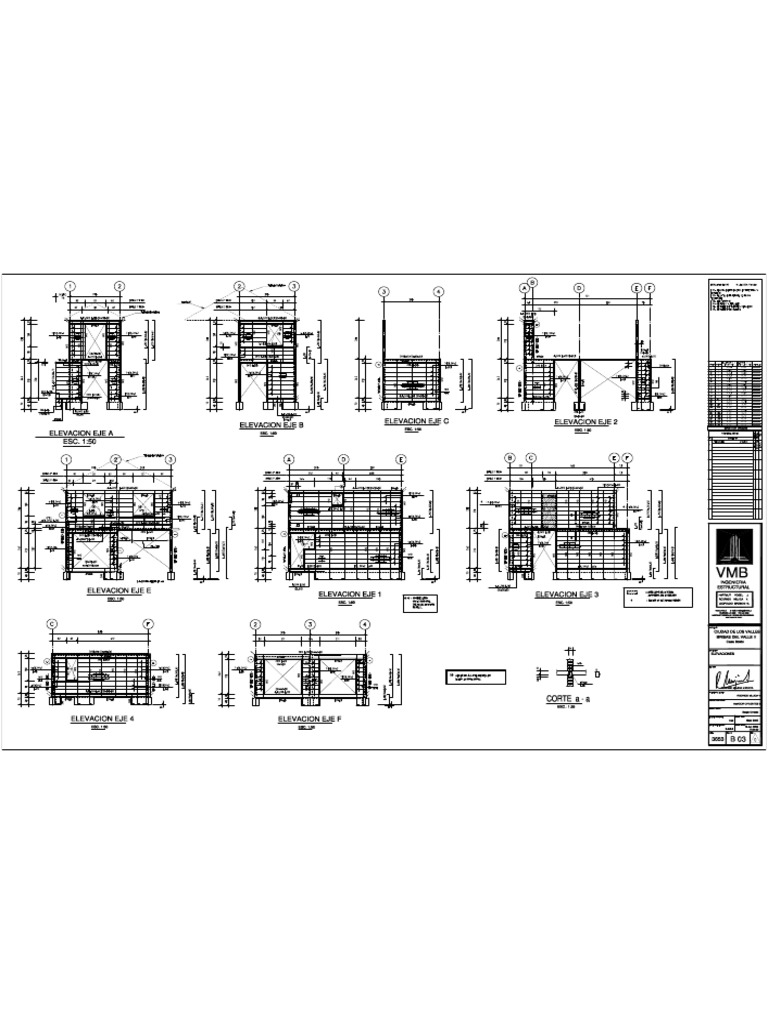3653 B 03 Elevaciones Formato A1.dwf | PDF