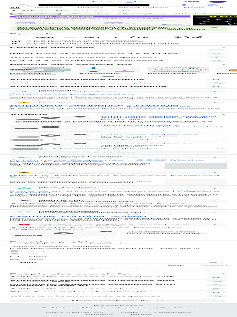 Understanding Arithmetic Sequences | PDF | Numbers | Arithmetic