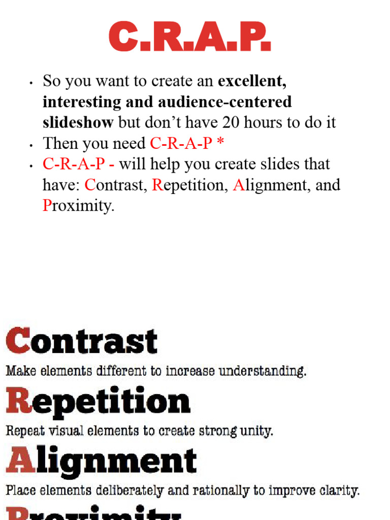 C.R.A.P. Slide Presentation | PDF