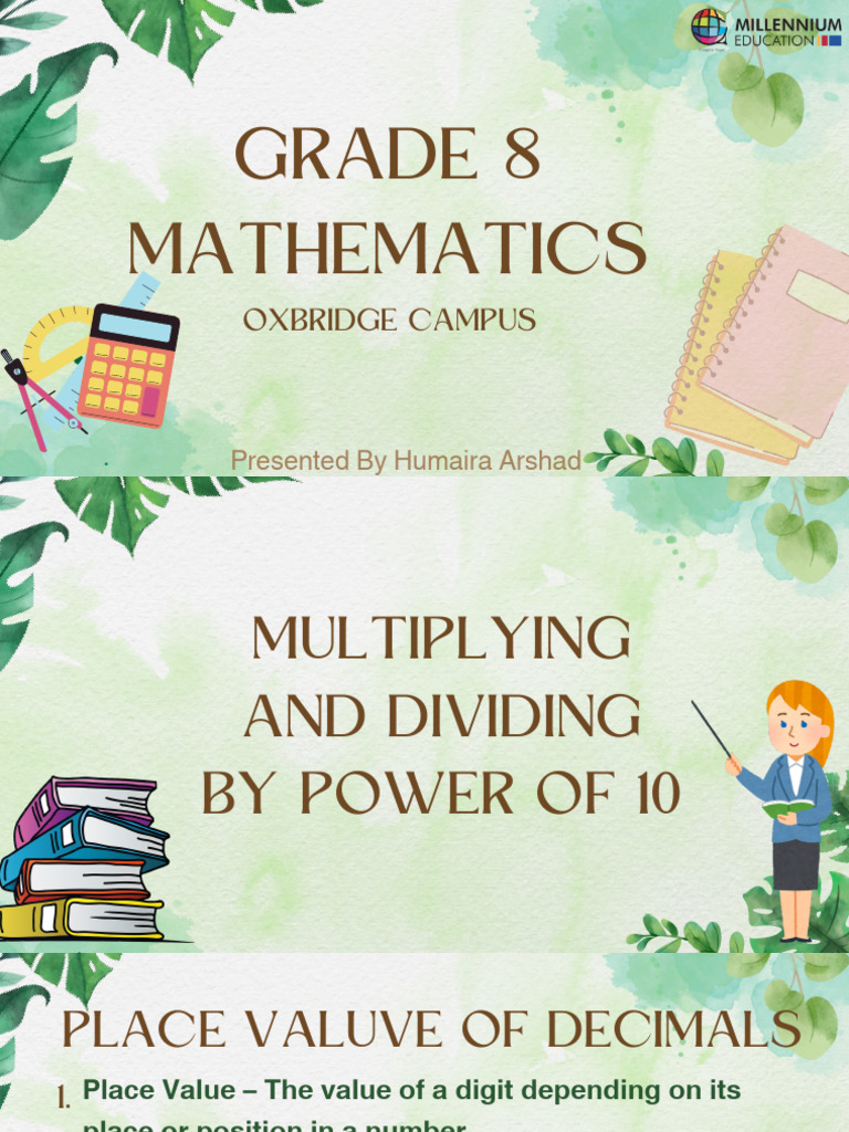 Multiplying and Dividing by Powers of 10 | PDF
