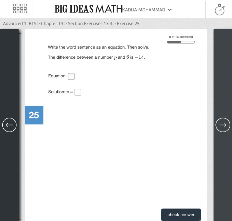 Big Ideas MathAssessment 3 | PDF