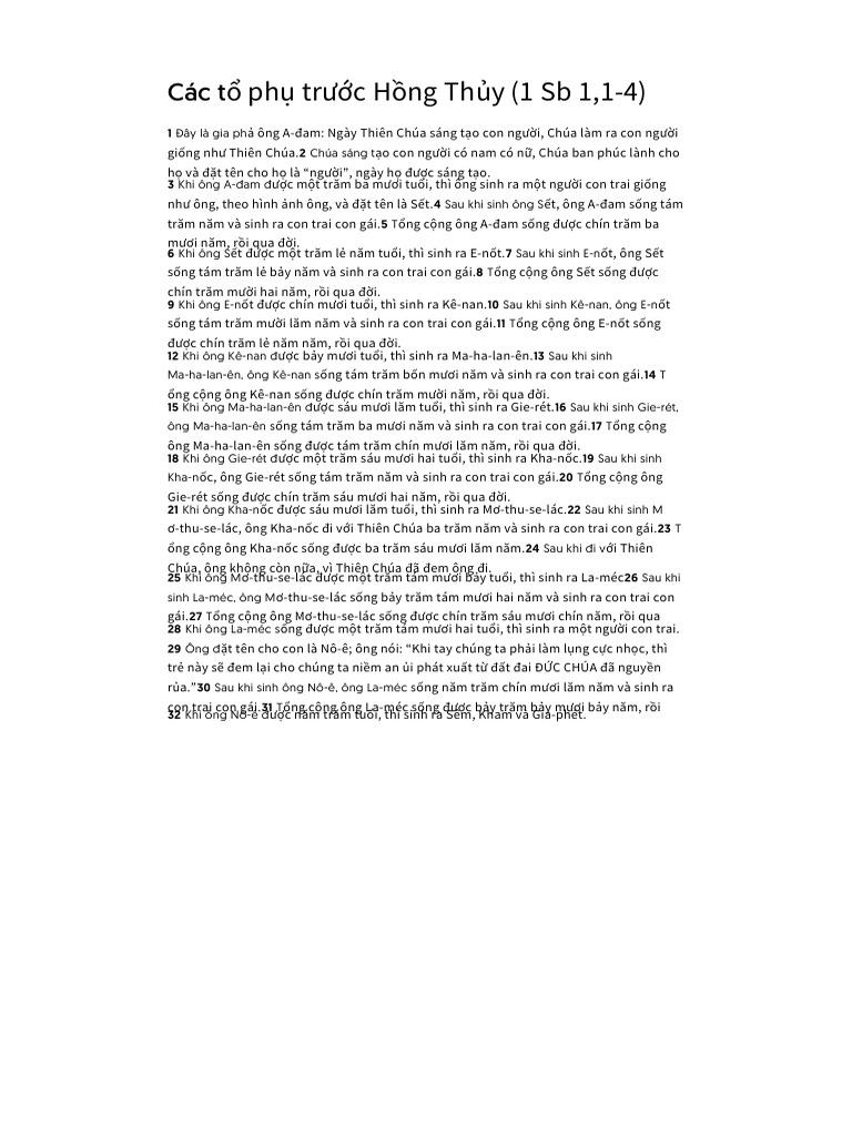 Các T PH Trư C H NG TH y (1 SB 1,1-4) | PDF