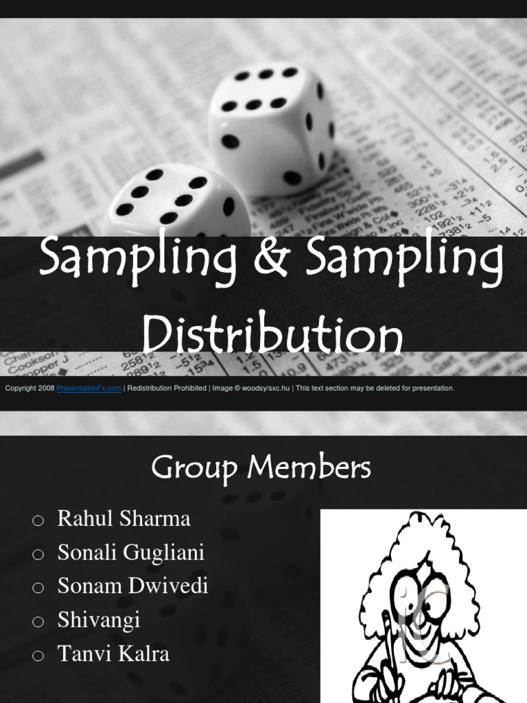 Sampling & Sampling Distribution | PDF | Stratified Sampling | Sampling (Statistics)
