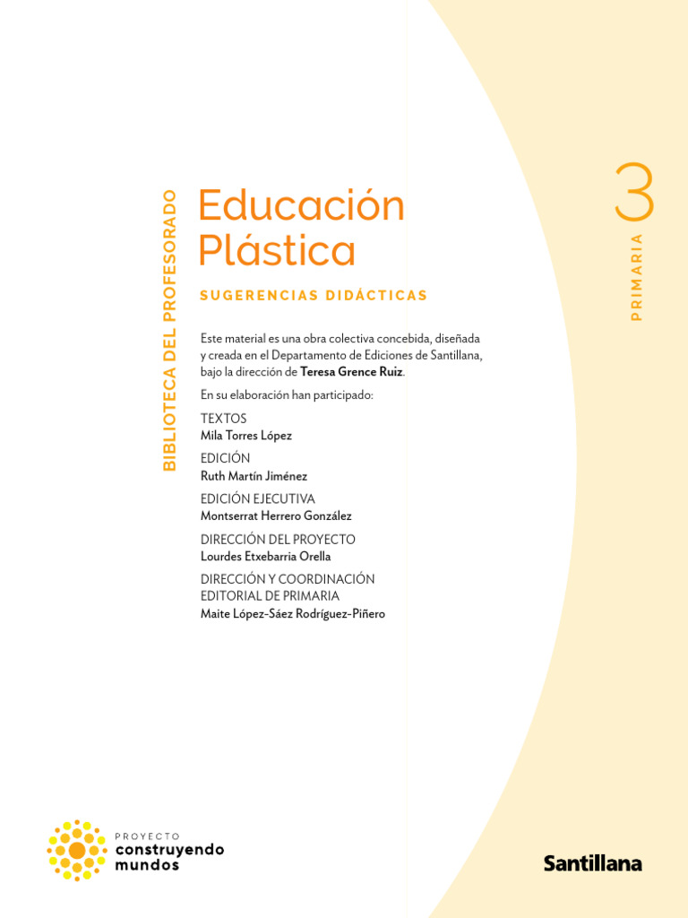 Guía Didáctica Educación Plástica 3 CM | PDF | Dibujo | Las emociones