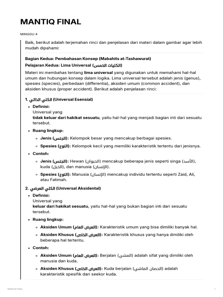 Universalitas Kuda dan Manusia | PDF