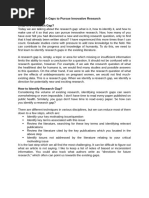 Distinguishing Research Gaps and Problems | PDF | Science | Statistics