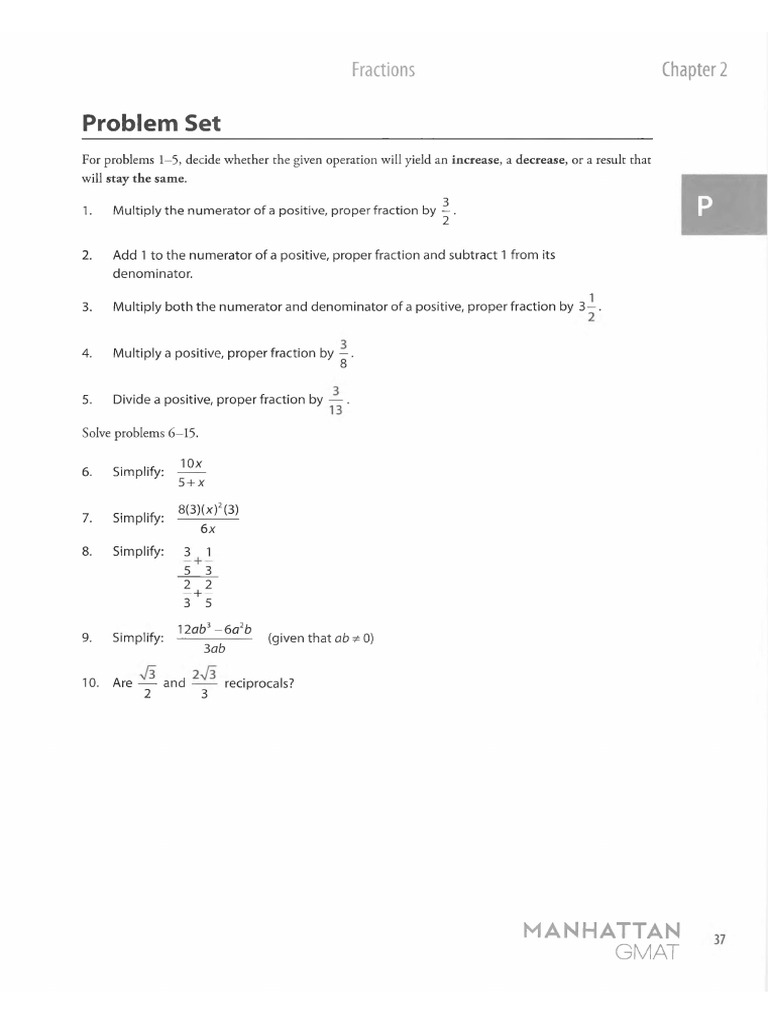 Fractions - Ratios Tasks With Answers | PDF
