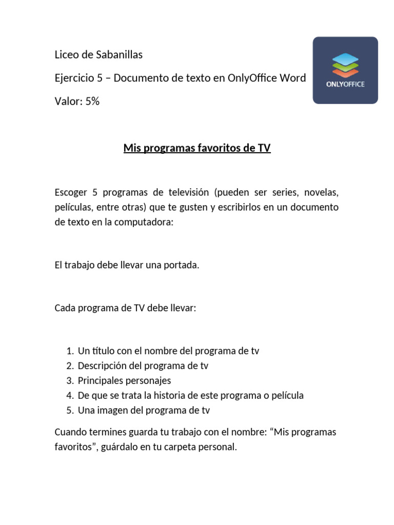Mis Programas de TV y Música | PDF
