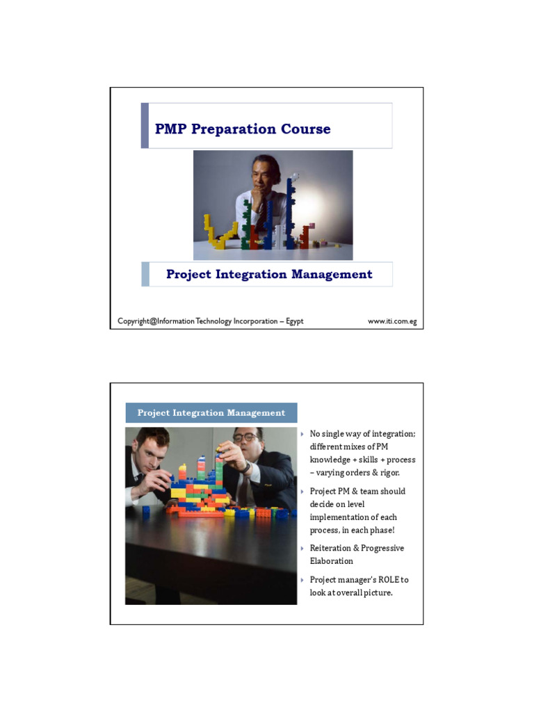 PMP Preparation Course, CH 04 - IntegrationPro - Qudah | PDF | Project Management | Conflict Of ...