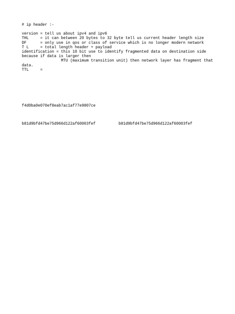 # Ip Header | PDF