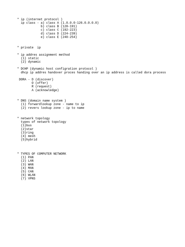 Ip (Internet Protocol) | PDF