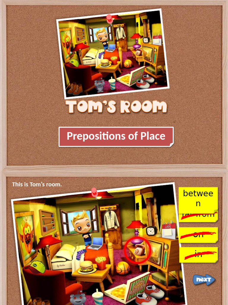 Prepositions of Place Interactive Games 97856 | PDF